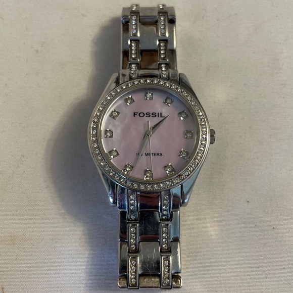 Fossil | Accessories | Fossil Blue Am3976 Womens Watch Lt Purple Mother ...